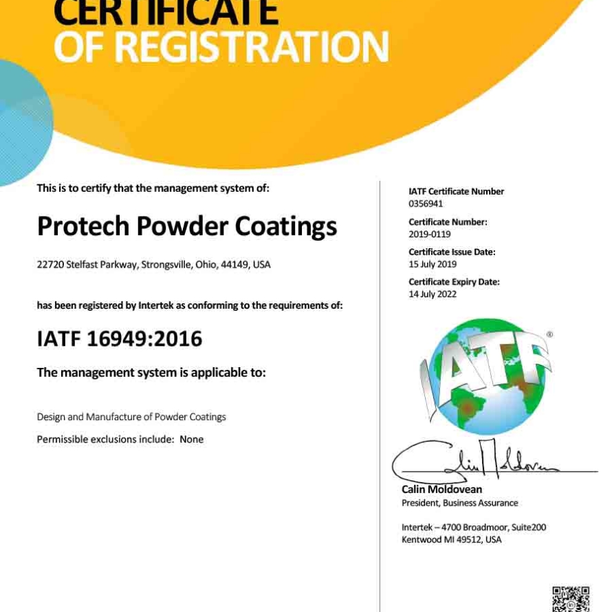 CERTIFICATES - Alwan Gulf Polyester Powder Coating